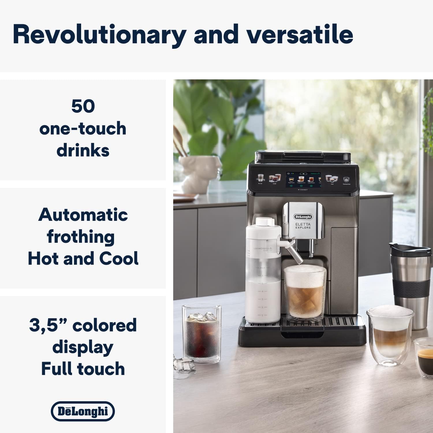 All Products: DeLonghi Eletta Explore Fully Automatic Coffee Machine ...
