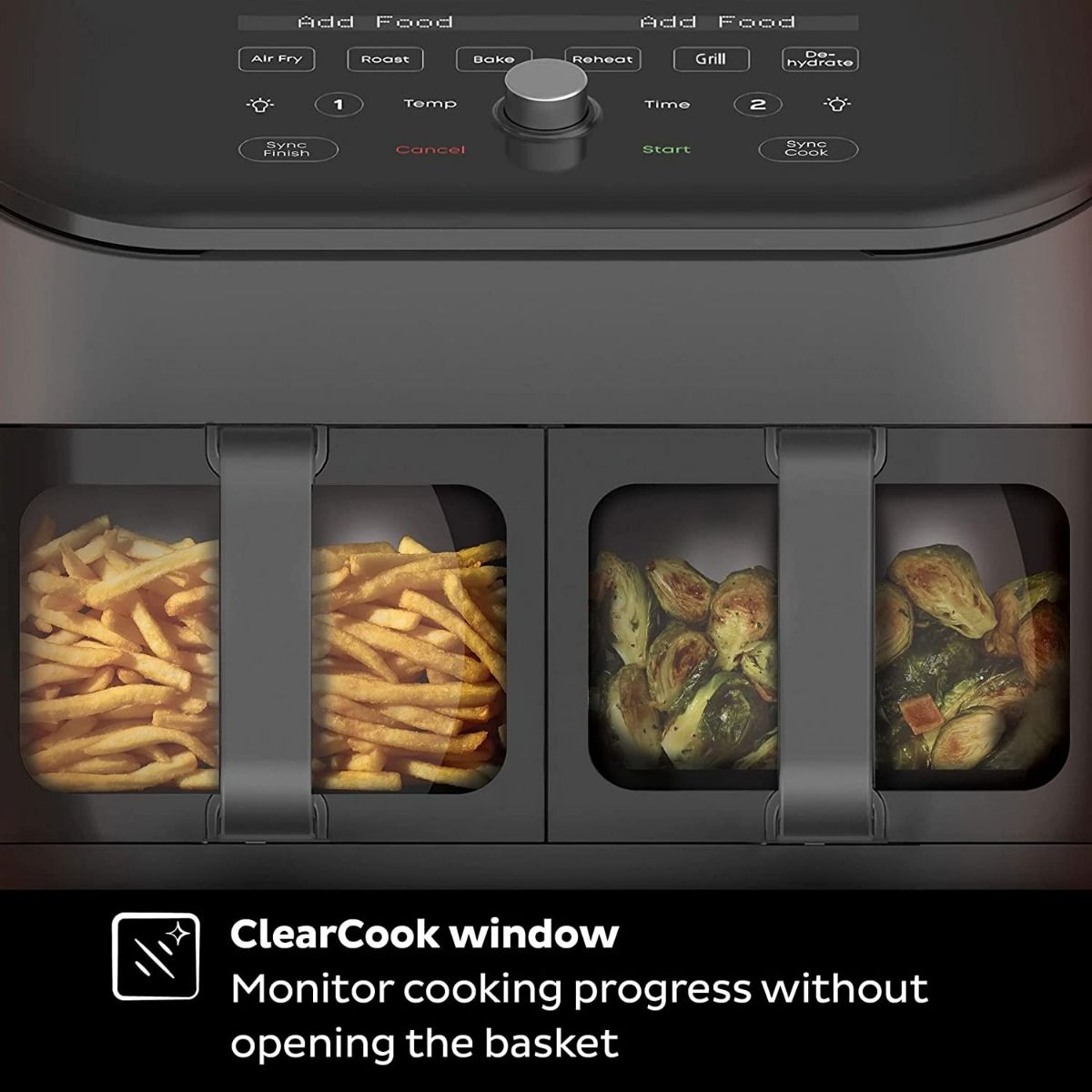 All Products: Instant Pot Vortex Plus Dual Basket With ClearCook - 7.6L ...