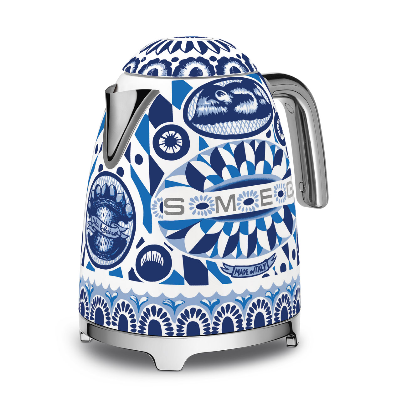 KETTLES: Smeg Kettle 50's Style KLF03DGBEU Dolce&Gabbana Blu Mediterraneo