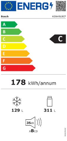 All Products: Bosch KGN49LBCF Series 6 Freestanding fridge-freezer ...